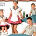 50s Diner Poodle Skirt, Shirt, Apron and Hat Costume Sewing Pattern for Toddler Girls Size 3 4 5 ...
