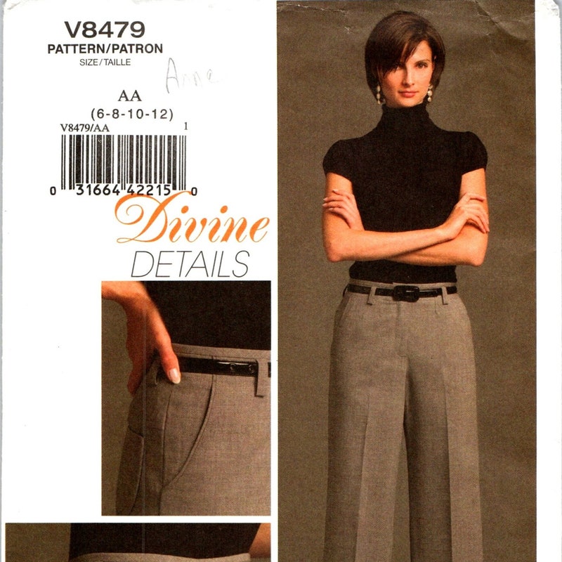 Vogue Pants Pattern - Etsy