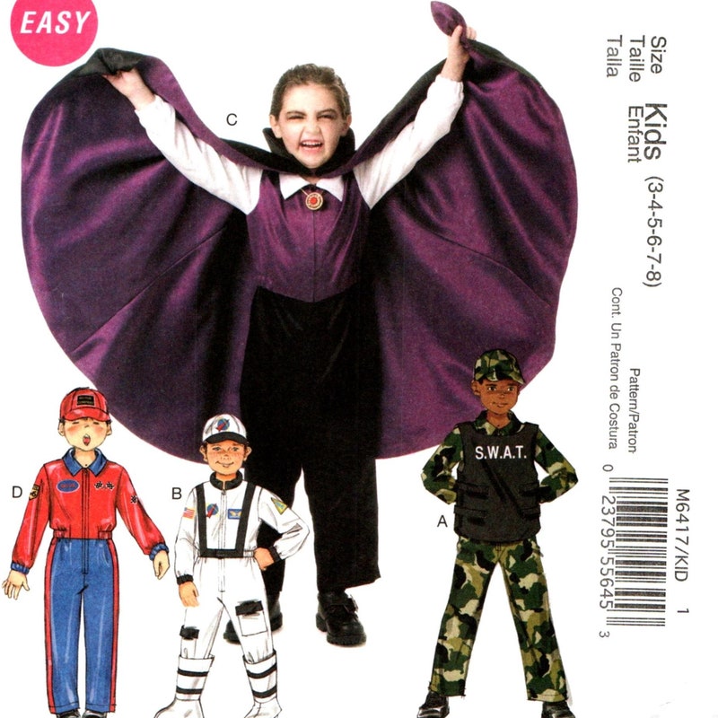 Kids Costume Patterns - Etsy