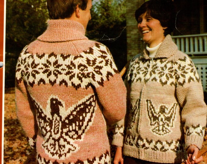 Vintage Native American Men Women Thunderbird Eagle Sweater Jacket ...