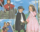 CHILD'S Renaissance / Medieval Costume Pattern Size 3 to - Etsy