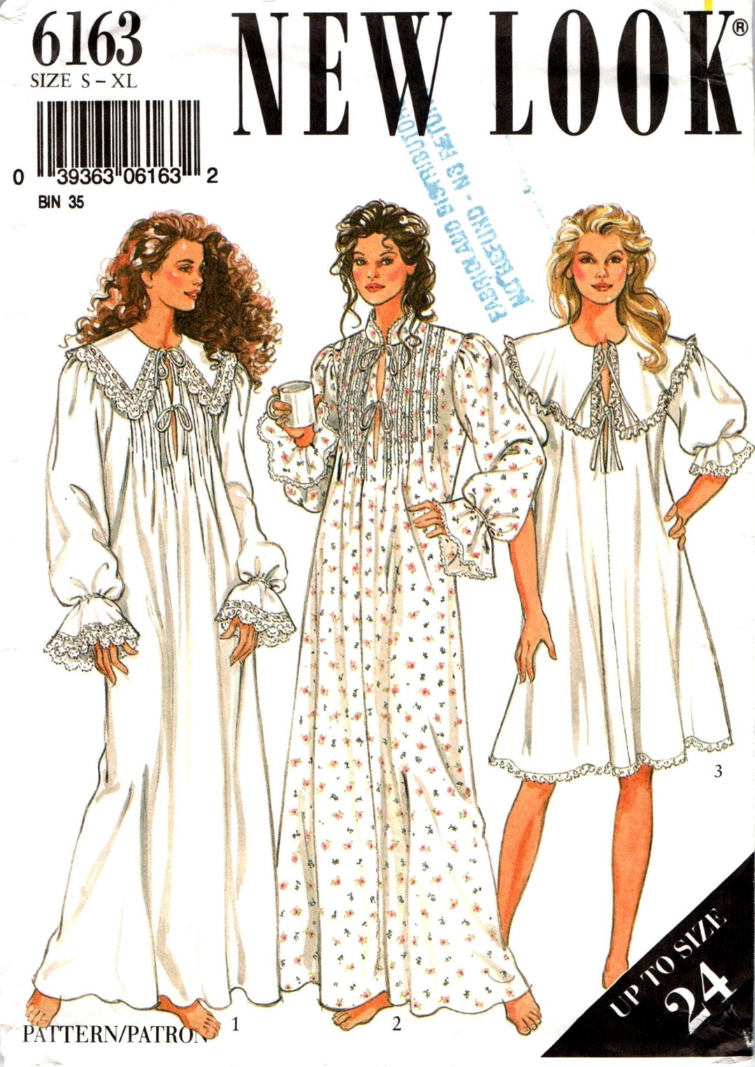 VICTORIAN STYLE NIGHTGOWNS Sewing Pattern, for Women Misses Size 10 12 ...