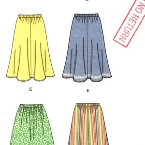 Flared Skirt Sewing Pattern for Women Misses Size 14 16 18 20 22, Simplicity 1 Hour Pattern 2368 ...