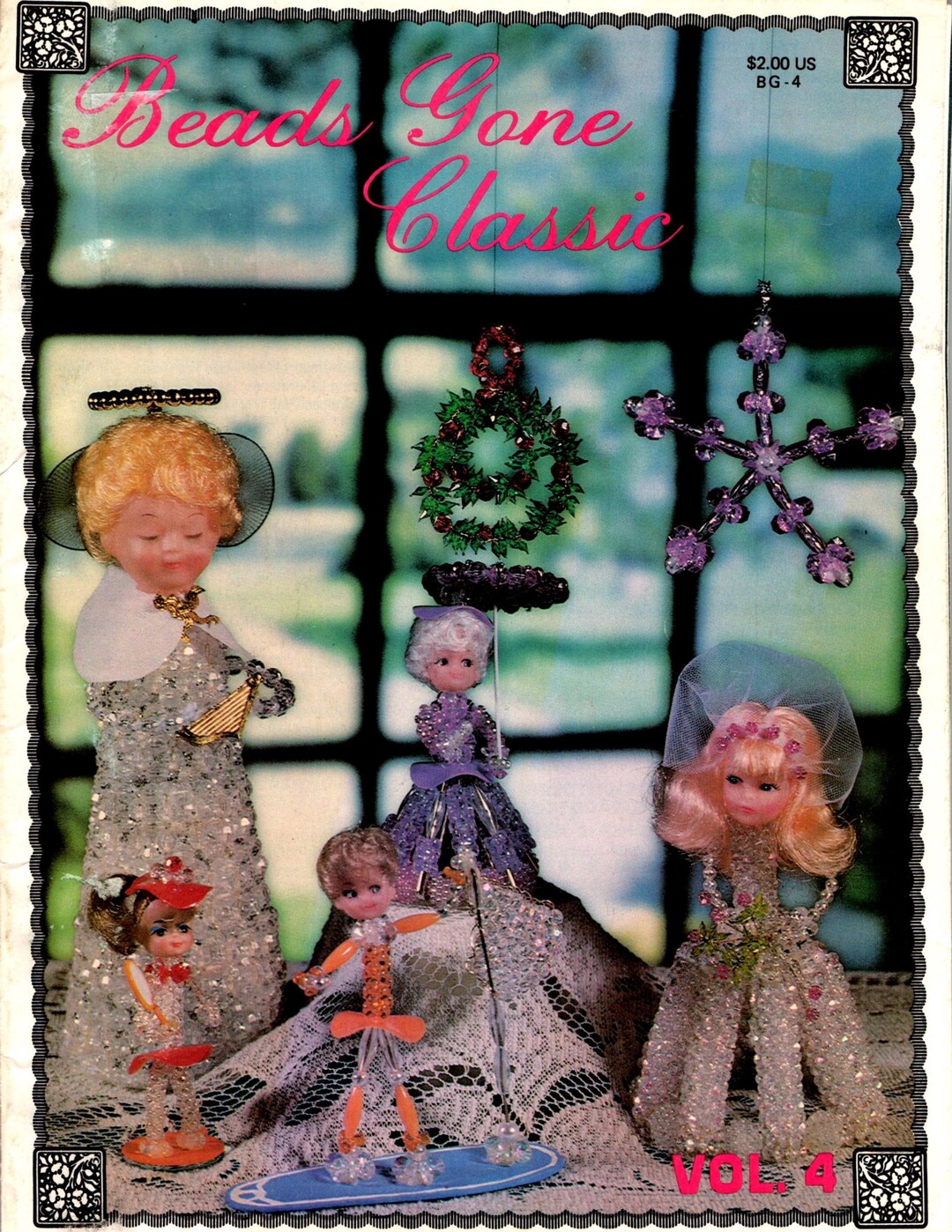 1980 BEADS GONE CLASSIC Craft Pattern Booklet, 19 Great Designs ...