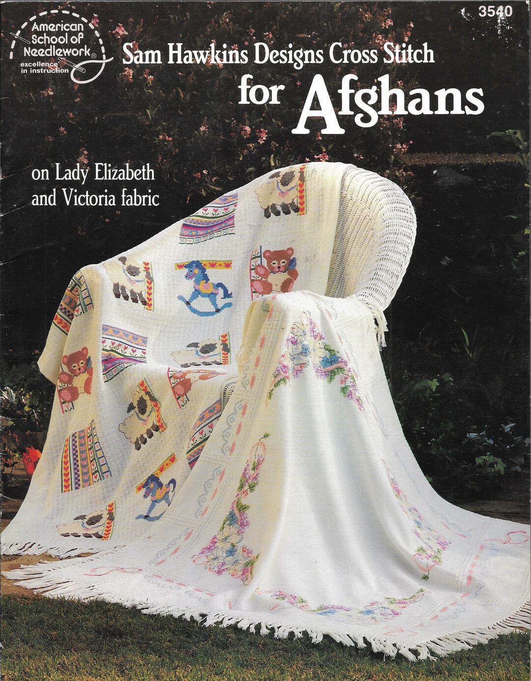 CROSS-STITCH AFGHAN Patterns by Sam Hawkins Five 5 Amazing - Etsy