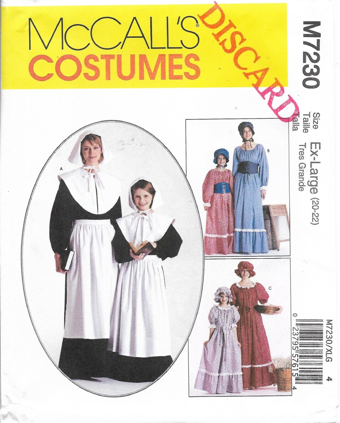 PIONEER COLONIAL Costume Sewing Pattern Misses Women Plus - Etsy
