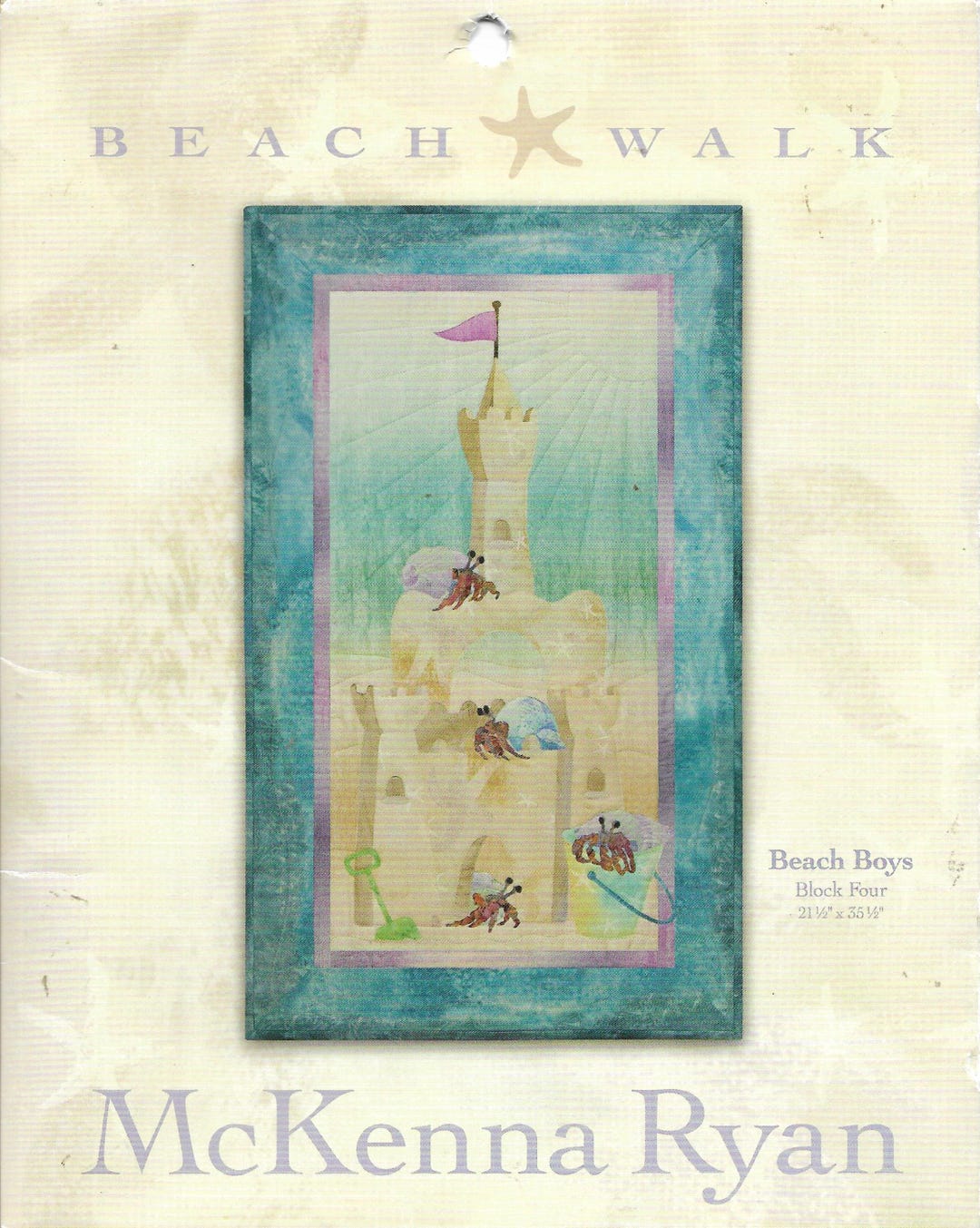 BEACH SCENES QUILT Pattern Series Beach Walk, Beach Boys, Block 4 of 9 ...