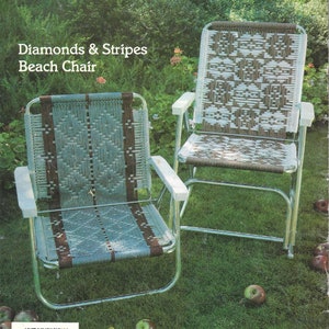 MACRAME CORD WEAVING Pattern, Macrame Chair Seat Pattern Chair Cording ...