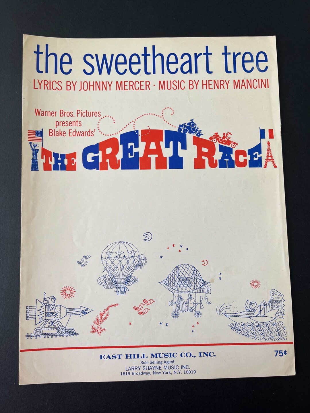 The Sweetheart Tree, Piano Sheet Music From 1965, Lyrics by Johnny ...