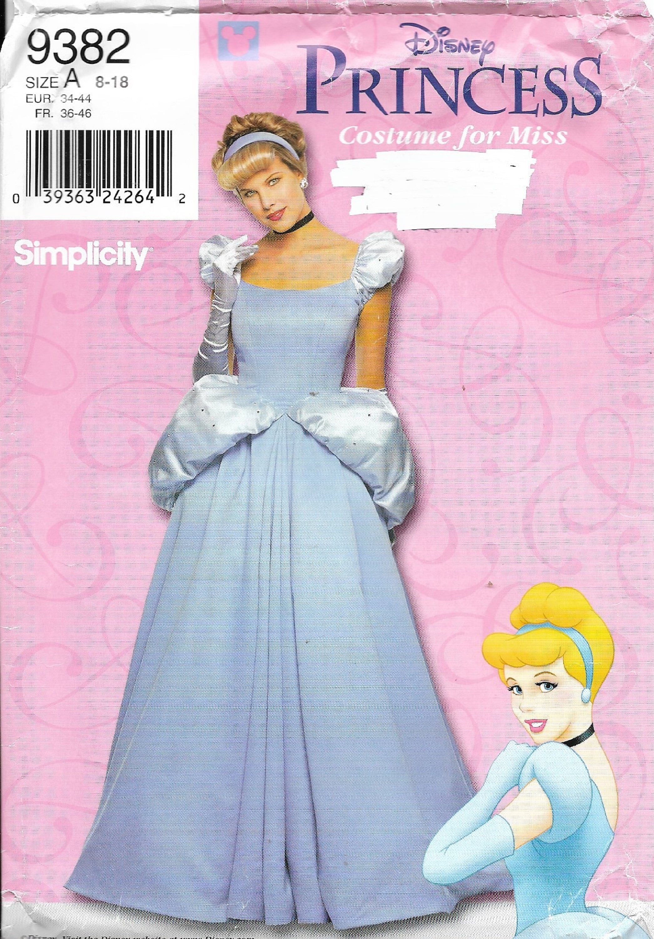 Cinderella Pink Dress Pattern