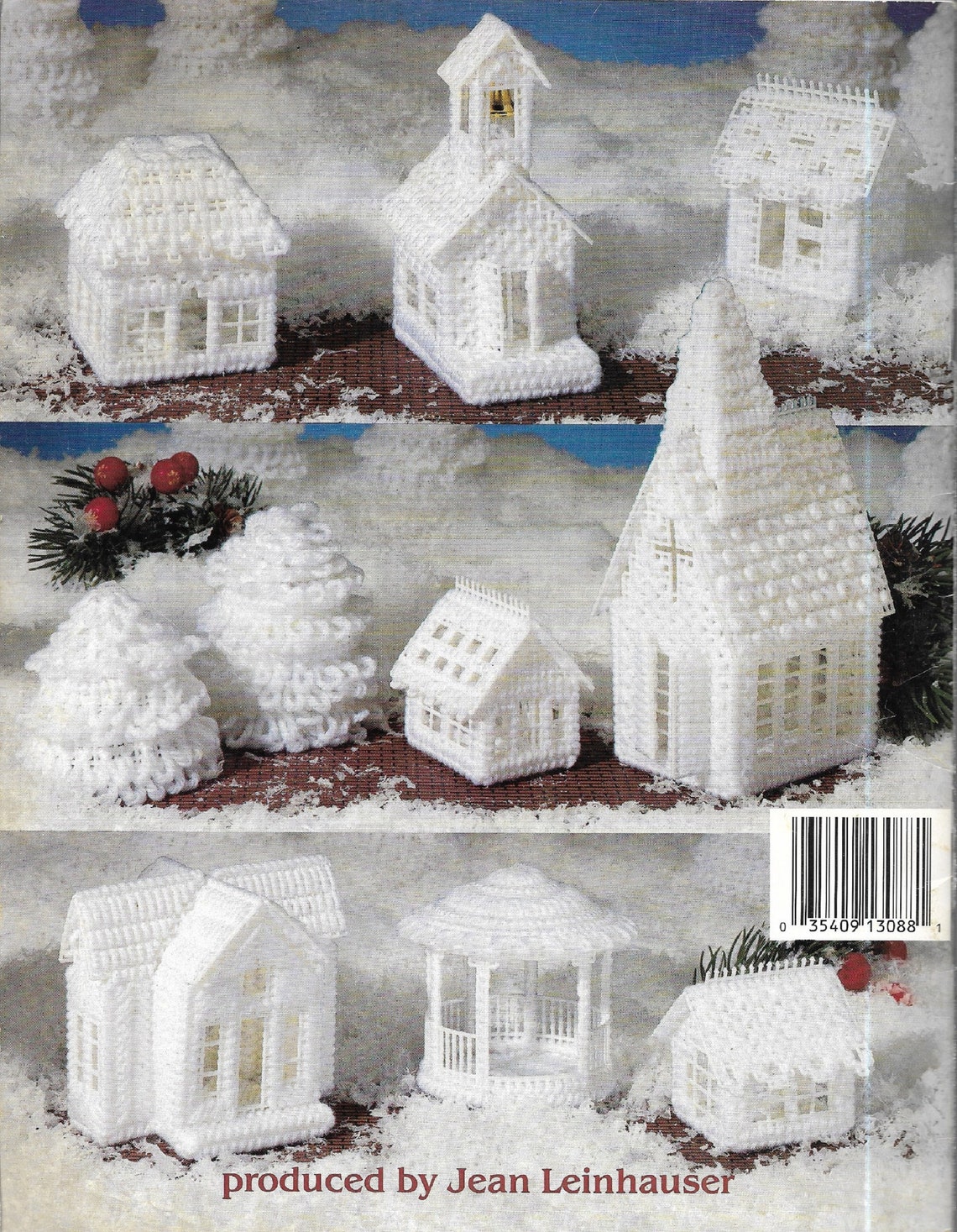 CHRISTMAS SNOW VILLAGE Plastic Canvas Pattern Enchanting - Etsy