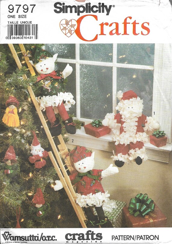 Simplicity Christmas Craft Pattern 9797 Christmas Stocking | Etsy
