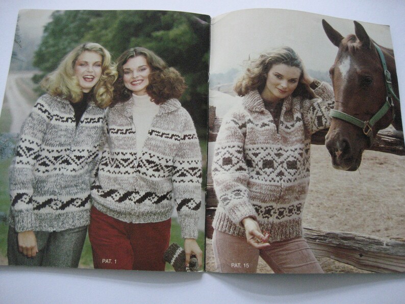White Buffalo Knitting Pattern Fair Isle Knits BOMBER - Etsy