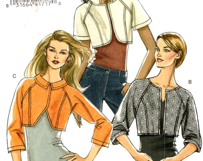 Very Easy Vogue Jackets Sewing Pattern V8398 for Women Misses Size 14 ...