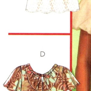 Gathered Front Tops and Dress Sewing Pattern for Women Misses Plus Size ...