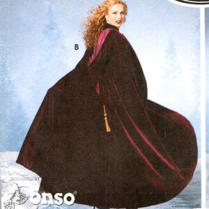 Flared Lined Cape Sewing Pattern for Women Misses Size 6 8 10 12 14 16 ...