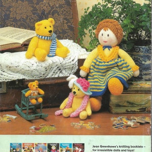 Jean Greenhowe DOLLS KNITTING PATTERNS Collection of - Etsy