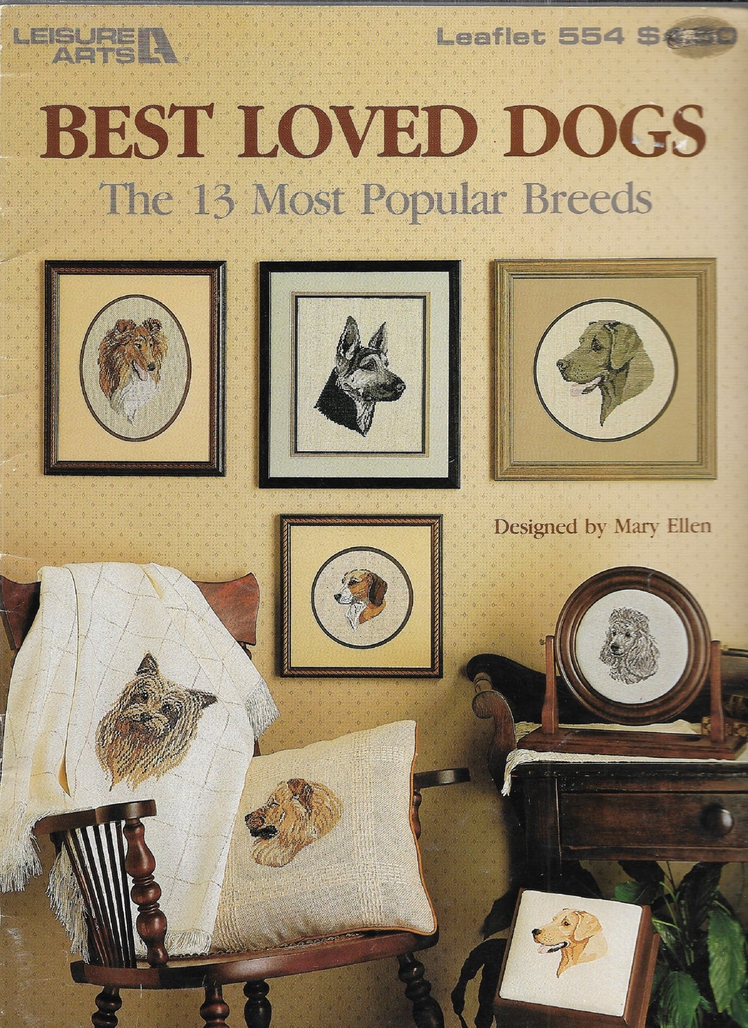 DOG CROSS STITCH Graph Patterns, 13 Most Popular Breeds Yorkie, Beagle ...