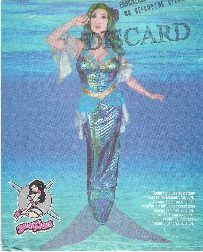 Yaya Han's COSPLAY MERMAID COSTUME Sewing Pattern Sizes 6 - Etsy