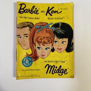 1962 VINTAGE MIDGE DOLL, Barbie's Best Friend, Teenage Fashion Model in ...