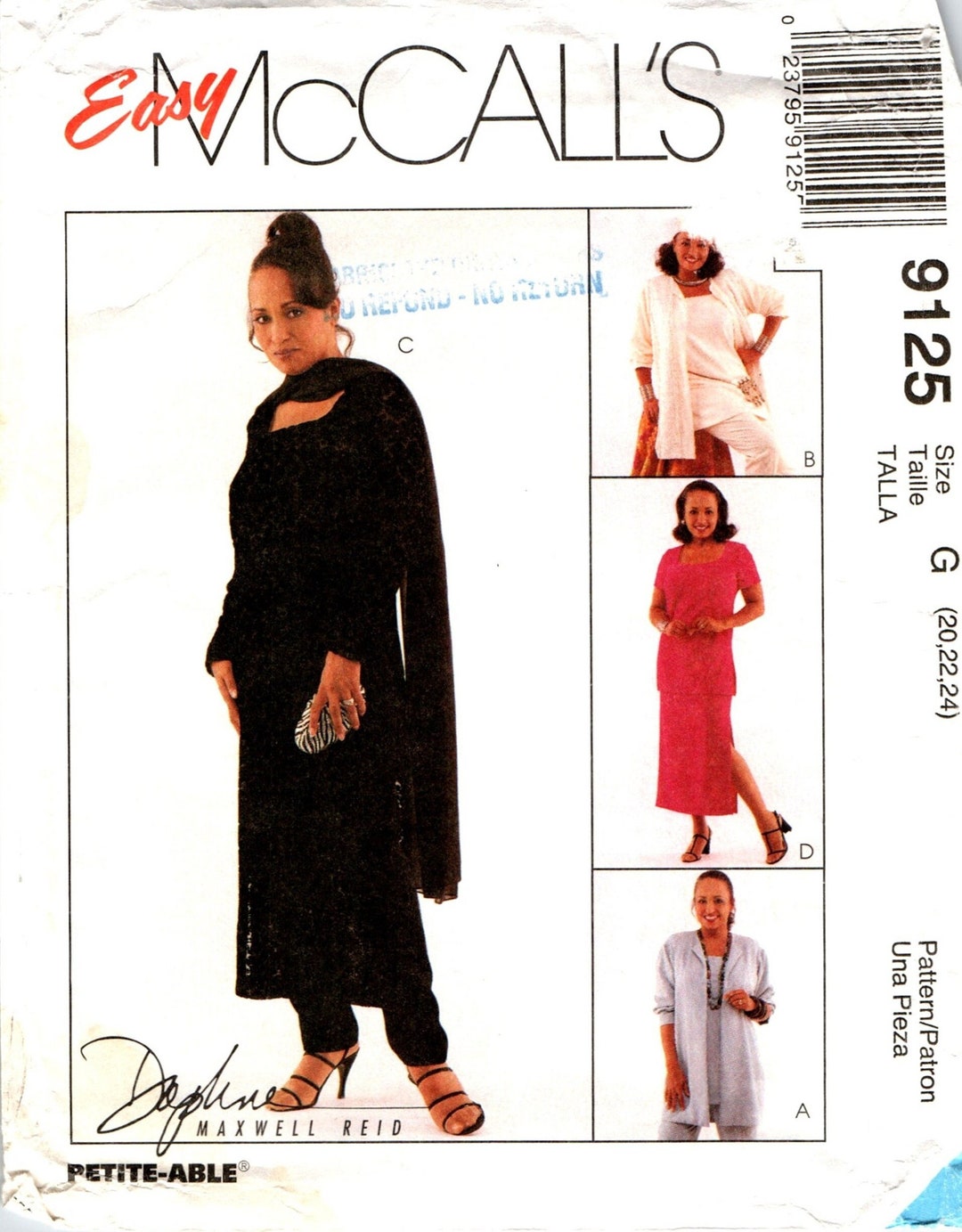 Daphne Maxwell Reid Plus Size Jacket Tunic, Pants, Skirt, Hat and Scarf ...