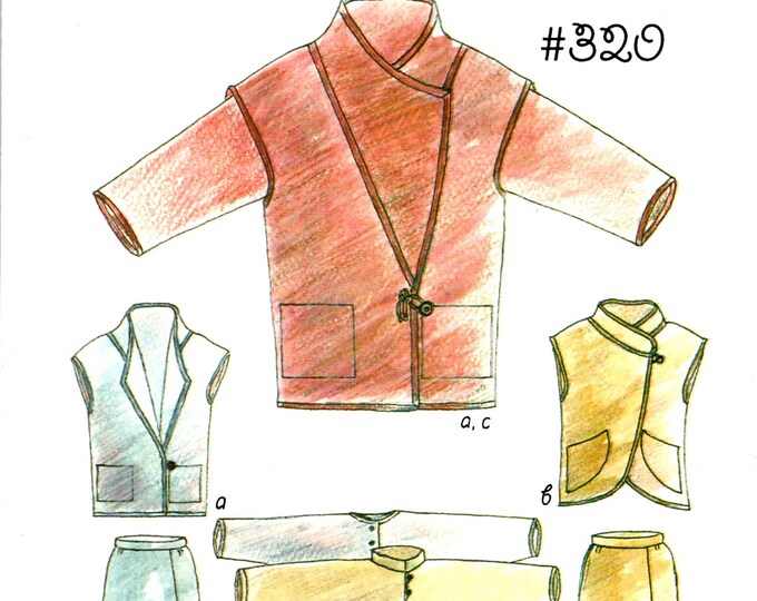 OVER & UNDER UNIQUE Sewing Pattern for Misses Women Multi Size Xsm to ...