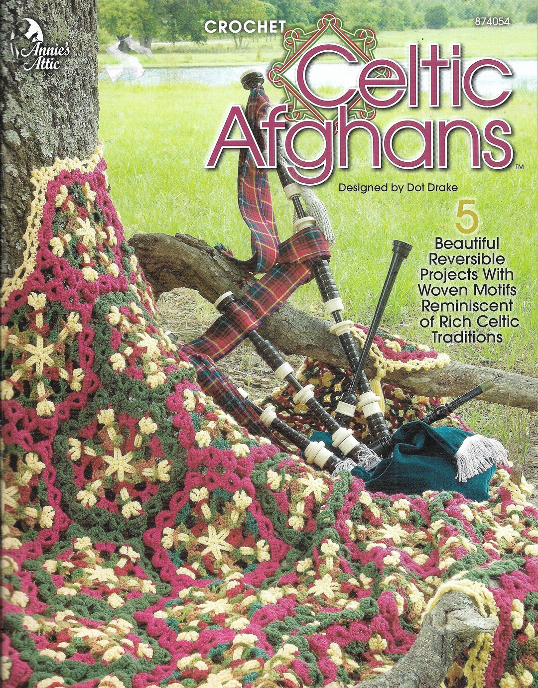 Crochet Celtic Afghans Pattern Booklet, Five Designs With Woven Motifs ...