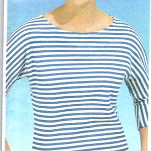 Easy 1 Hour Knit Tops Sewing Patterns for Women Misses Size 6 8 10 12 ...