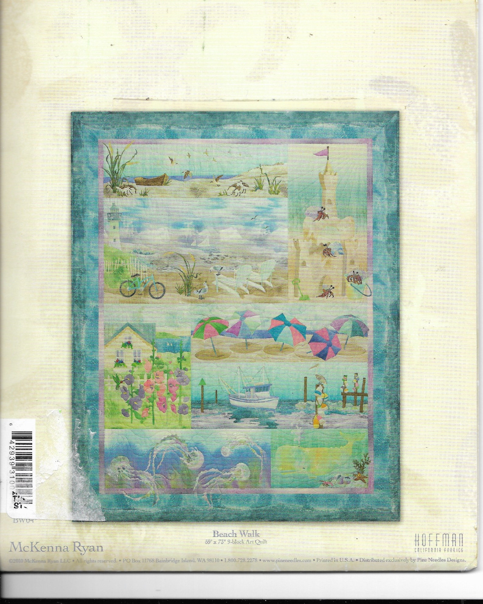 BEACH SCENES QUILT Pattern Series Beach Walk Beach Boys - Etsy