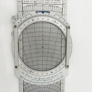 1967 E6-B FLIGHT COMPUTER Complete With Instruction Manual, Black ...