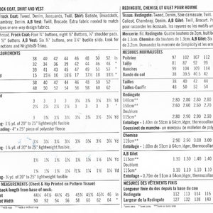 WEALTHY RANCHER, COWBOY Wild West Costume Making Sewing Pattern for Men ...