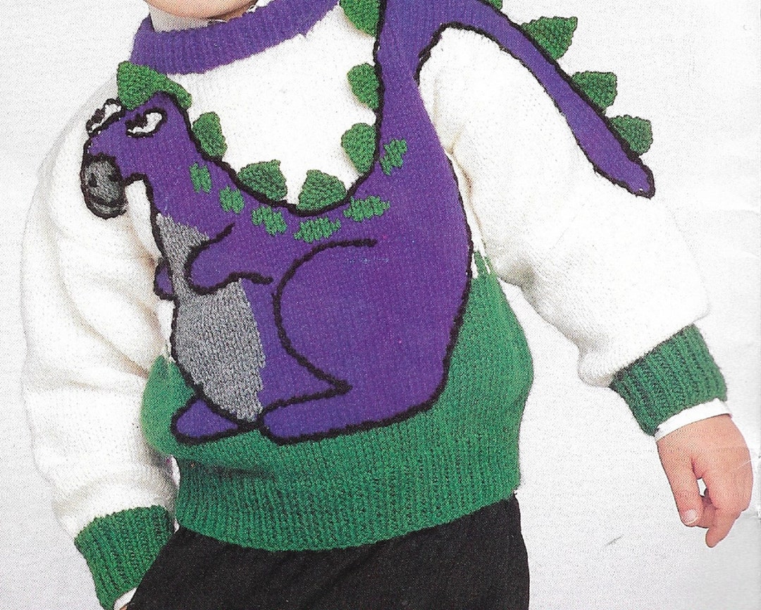 ANIMAL GRAPH SWEATER Knitting Patterns, Children Toddler Boy Girl ...