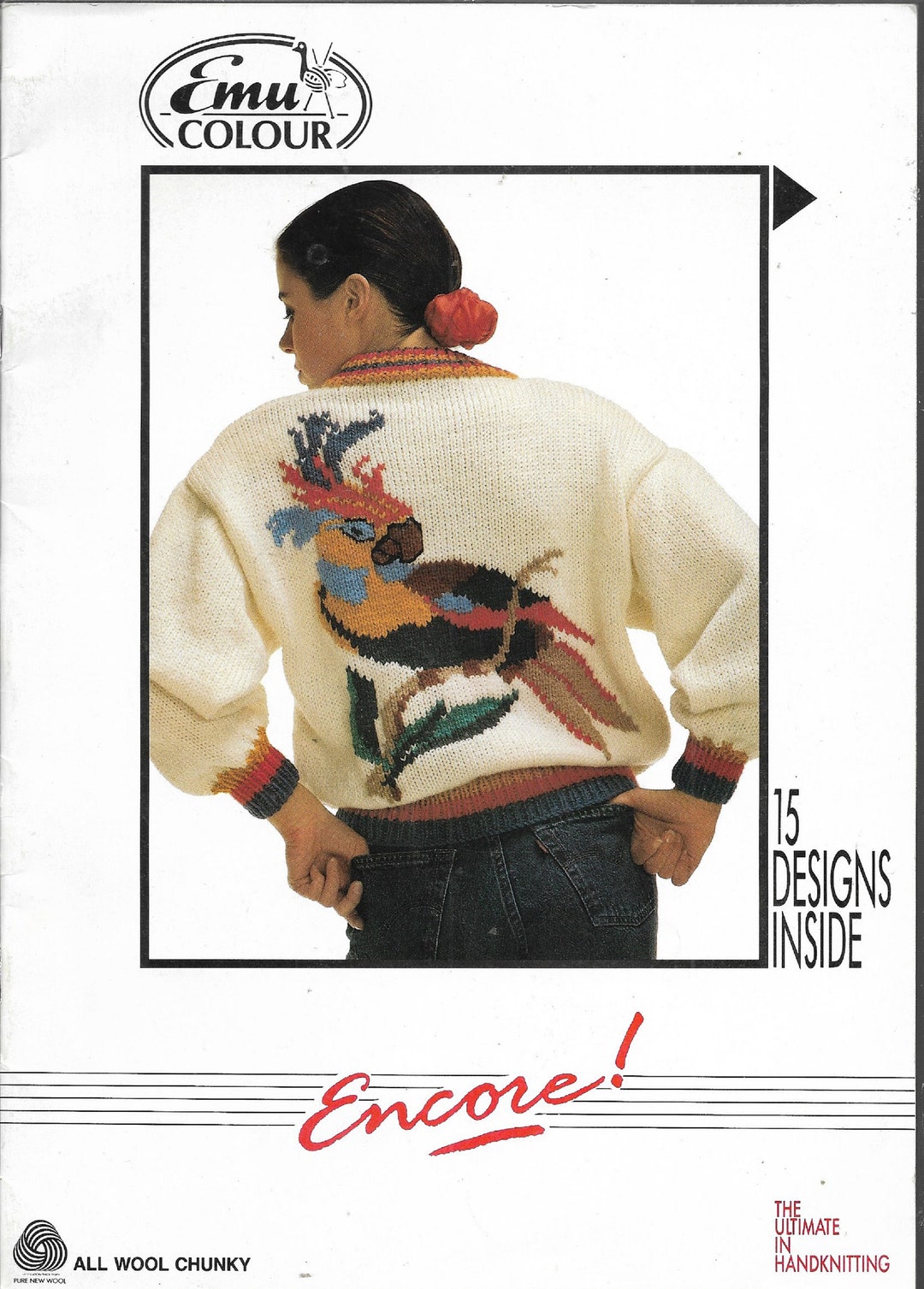 PARROT SWEATER JACKET Knitting Patterns, Zipper Cardigans, Graph Bird ...