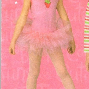 STRAWBERRY SHORTCAKE Childrens Costume Sewing Pattern, Size 3 4 5 6 7 8 ...