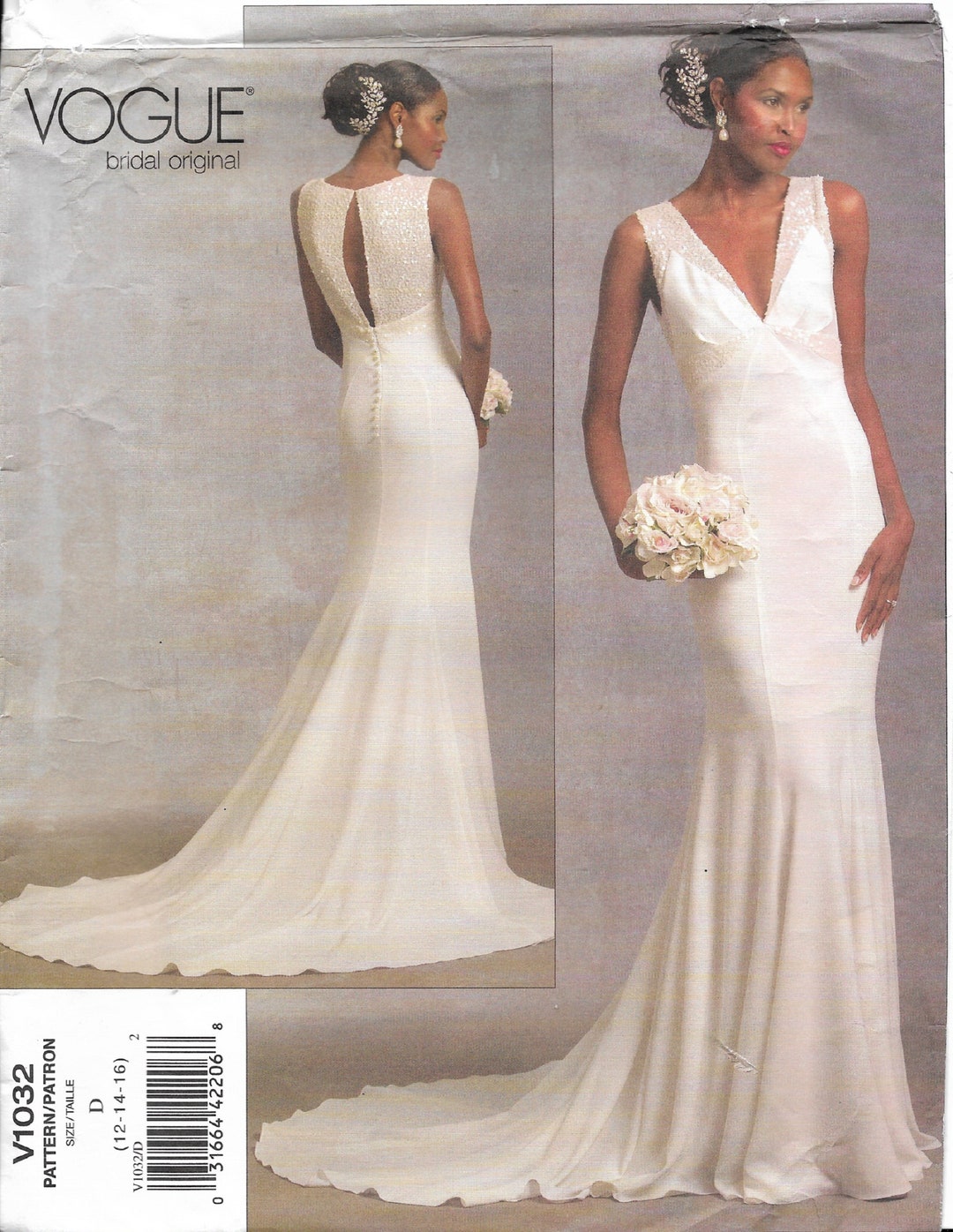 Vogue Bridal Gown Sewing Pattern Misses Size 12 14 16 Vogue - Etsy