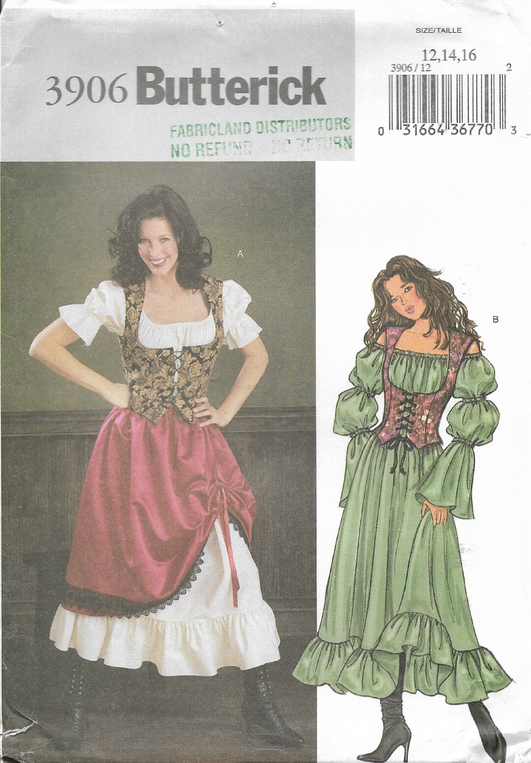 PETITE Peasant off Shoulder Dress Costume Sewing Pattern - Etsy