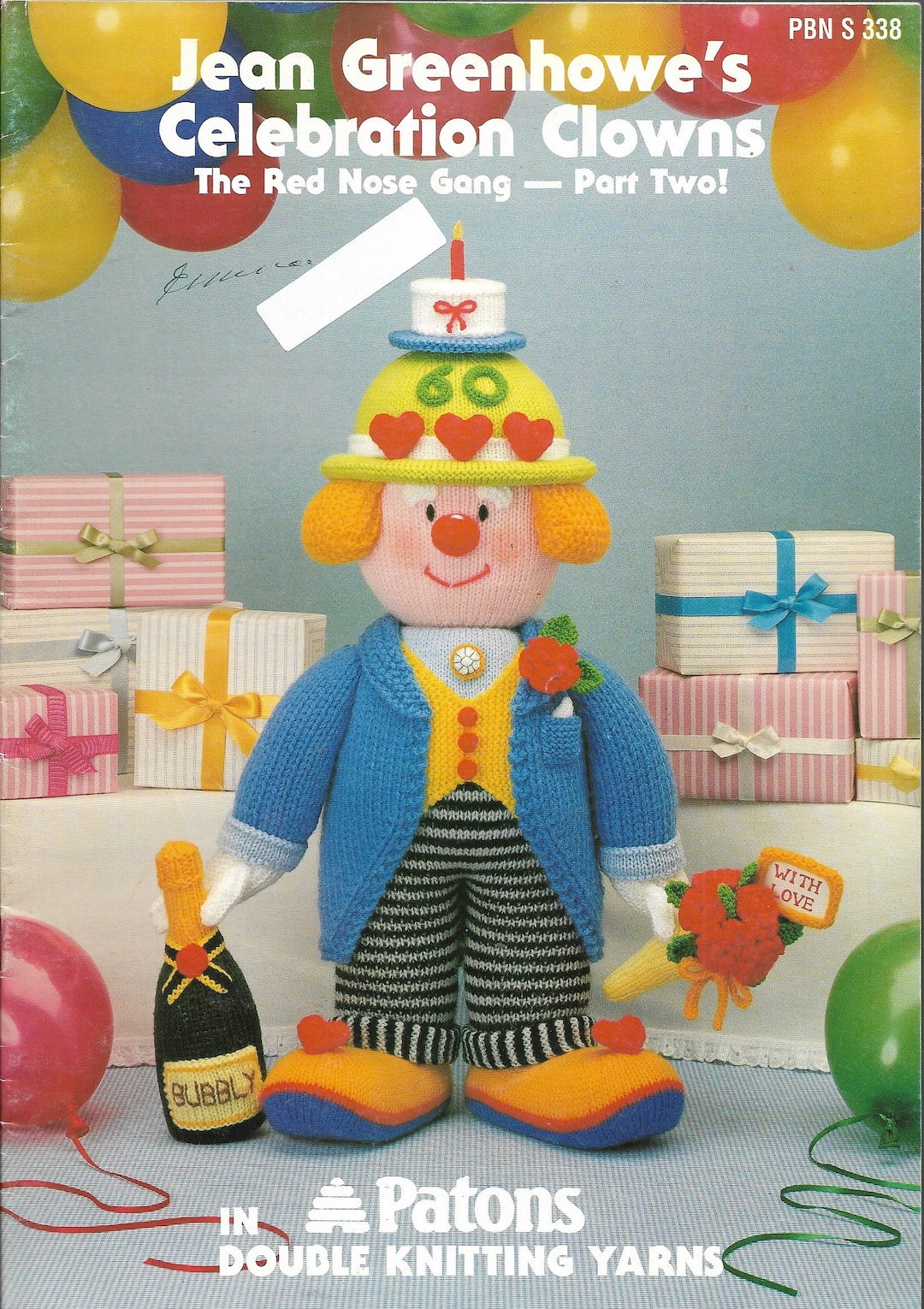 Jean Greenhowe Clowns Dolls Knitting Patterns, Red Nose Gang Knits Part ...
