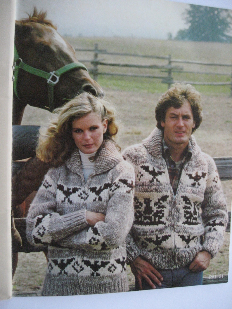 White Buffalo Knitting Pattern Fair Isle Knits BOMBER - Etsy