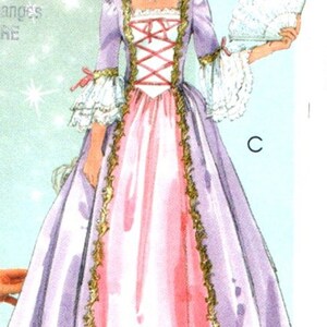 Childrens Princess Costume Sewing Pattern for Kids Sizes 3 4 5 6 7 8 ...