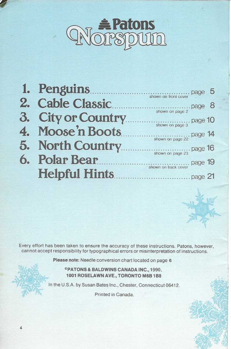 PENGUINS POLAR BEAR Moose Sweater Graph Knitting Patterns | Etsy