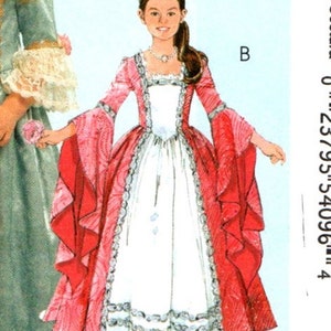 Childrens Princess Costume Sewing Pattern for Kids Sizes 3 4 5 6 7 8 ...