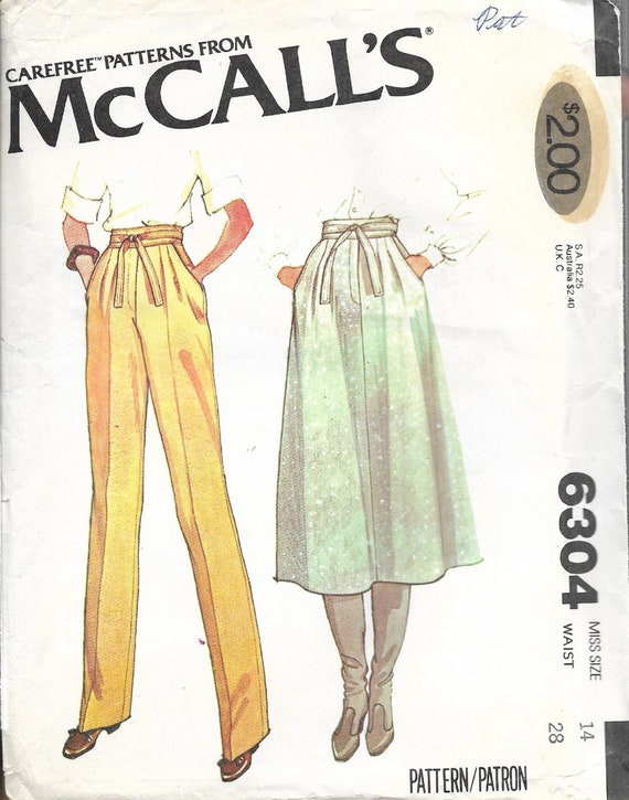 Craft Supplies & Tools Patterns Misses Skirt Carefree Sewing Pattern ...