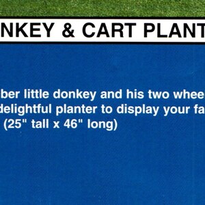 Donkey and Cart Planter Woodcraft Pattern, Full-size Pattern, Easy ...