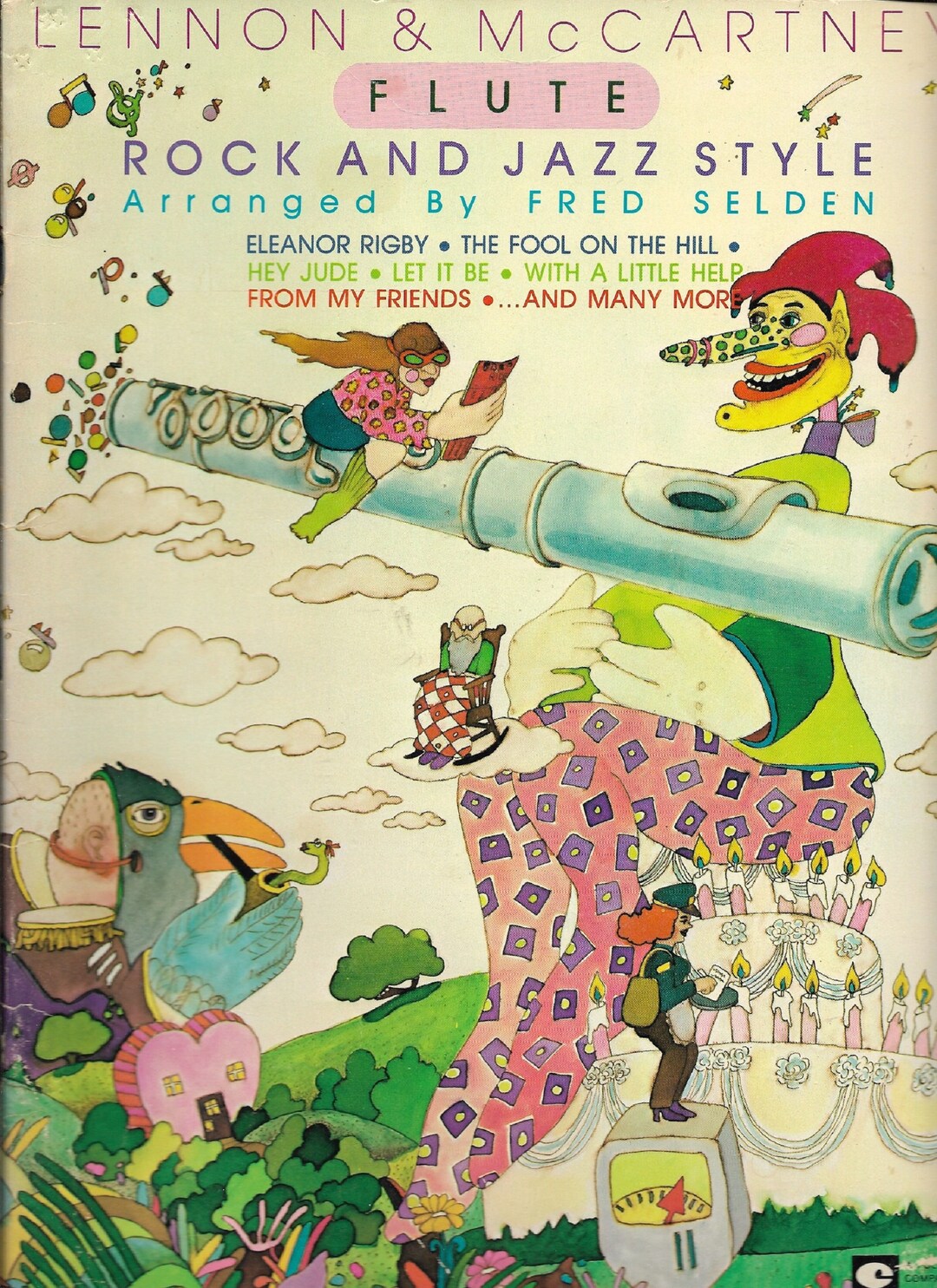 FLUTE MUSIC BOOK, Lennon and Mccartney Rock and Jazz Style, Arranged by ...