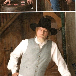 WEALTHY RANCHER, COWBOY Wild West Costume Making Sewing Pattern for Men ...