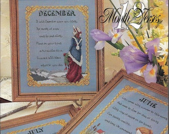 12 Month Cross Stitch Pattern - Etsy