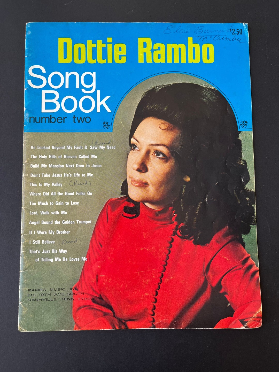 Dottie Rambo Song Book Number 2 From 1970 Southern Gospel Music Sheet