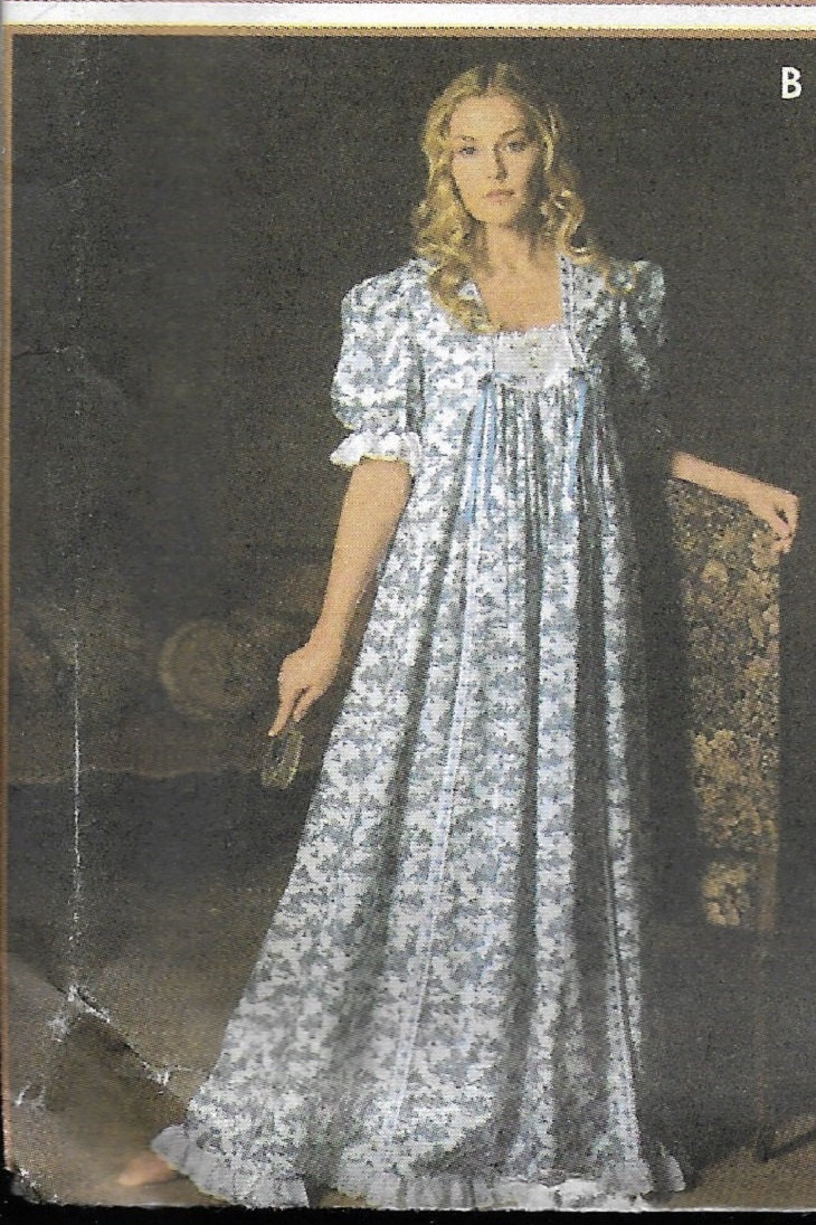 VICTORIAN NIGHTGOWN & ROBE Sewing Pattern Size Xsmall Small - Etsy