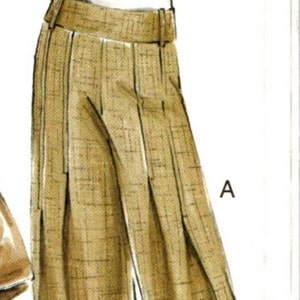 Very Easy Vogue Wide Leg, Below Waist Genie Pants Sewing Pattern 7736 ...