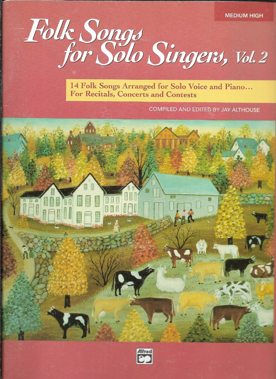 Solo Singers Folk Songs Music Book, Volume 2, Songbook Includes 14 Folk ...